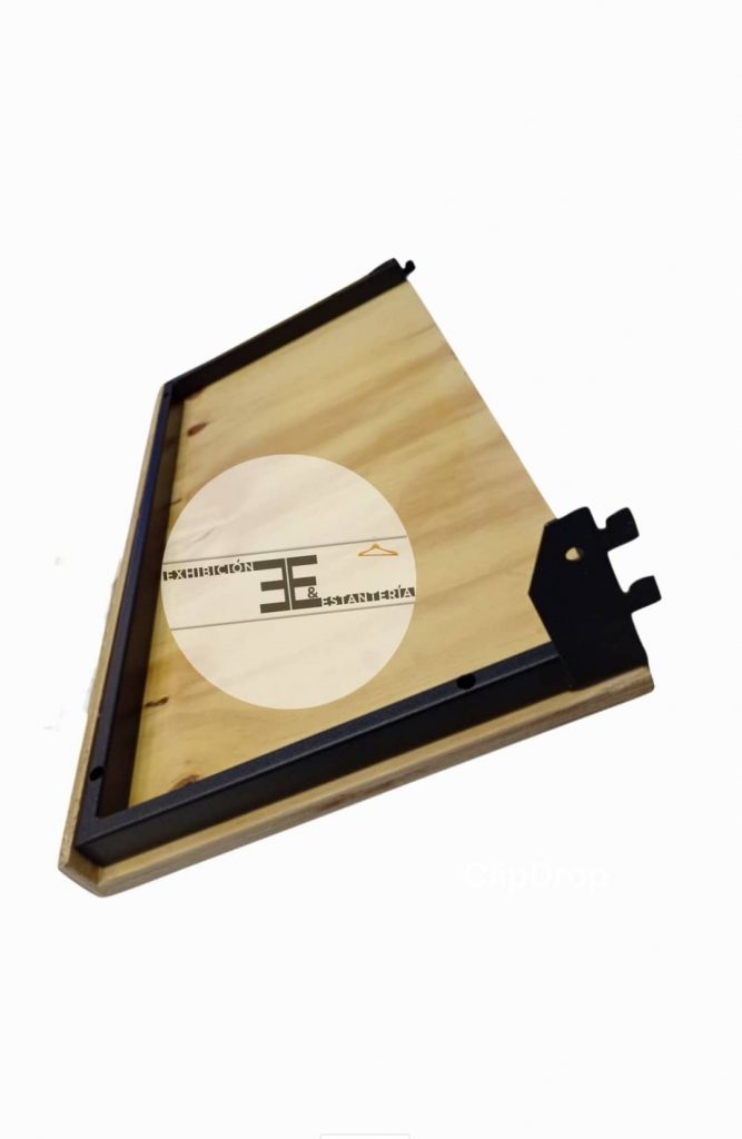Repisa entrepaño de madera para riel o postes - EXHIBICION Y ESTANTERIA